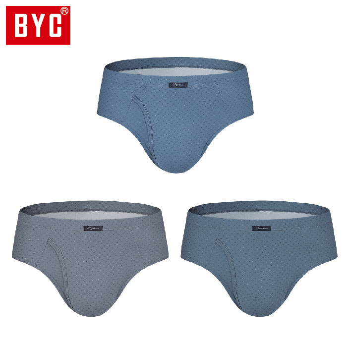 BYC 남성 맥시 3매입 삼각팬티 DOLF1058CL - 온채널