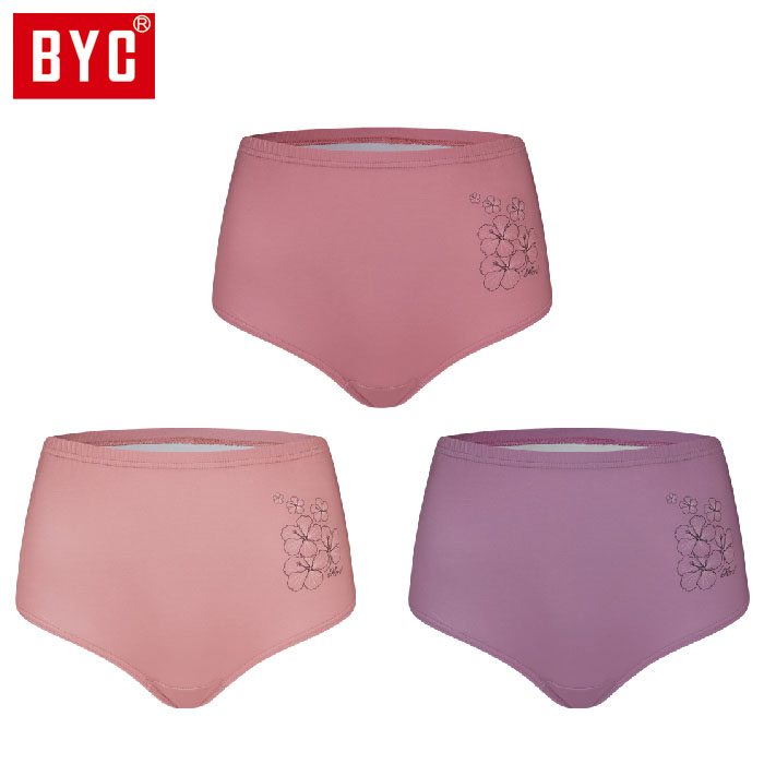 BYC 여성 메가스타 맥시 3매입 삼각팬티 DOLP9028CL - 온채널