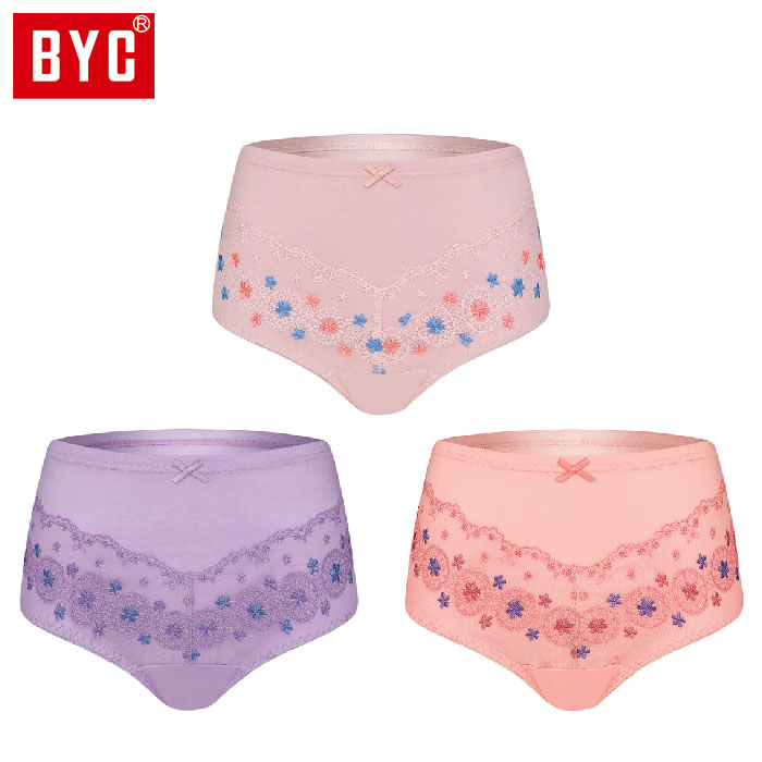 BYC 여성 맥시레이스 3매입 삼각팬티 DOLR5098 - 온채널